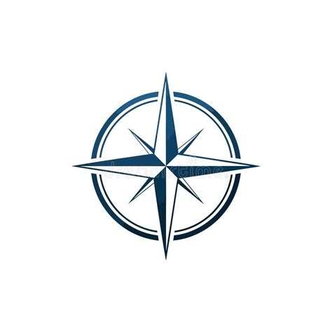 Vector Art Of A Classic Compass Rose Design Symbolizing Direction