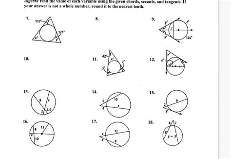 Solved Algebra Find The Value Of Each Variable Using The Chegg