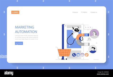 Business Process Automation Concept Adorable Robot Manages Customer Interaction On Digital