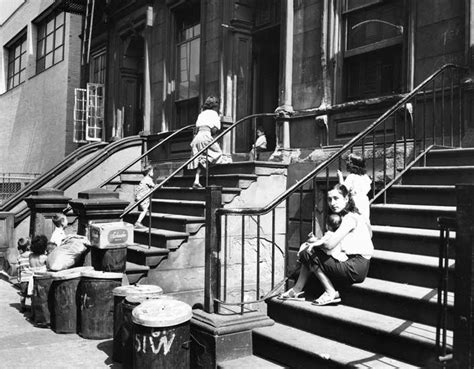 Slums Of 1950s New York Ephemeral New York Harlem Stoop Bronx