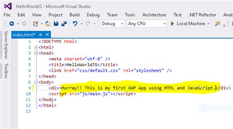 GET EVERY CODE YOU WANT UWP Making Your First UWP App Using HTML And JavaScript