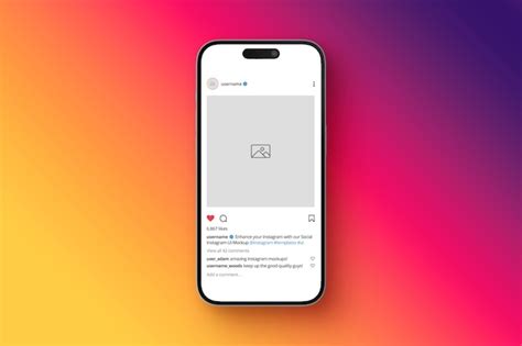 Instagram Mockup Phone Vetores E Arquivos Psd Grátis Para Download