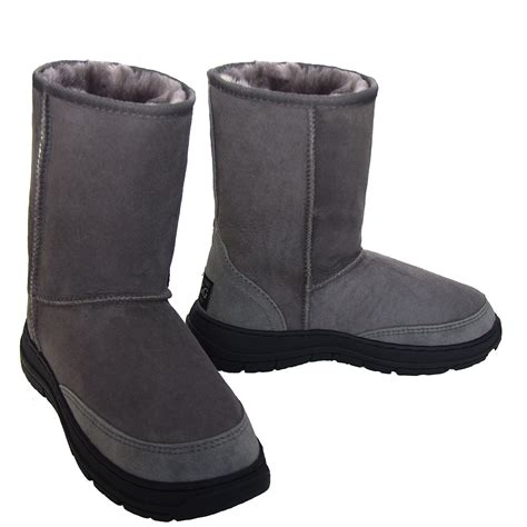 Offroader Short Ugg Boots Grey Premium Quality Made In Australia