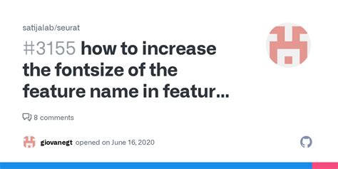 how to increase the fontsize of the feature name in feature plot