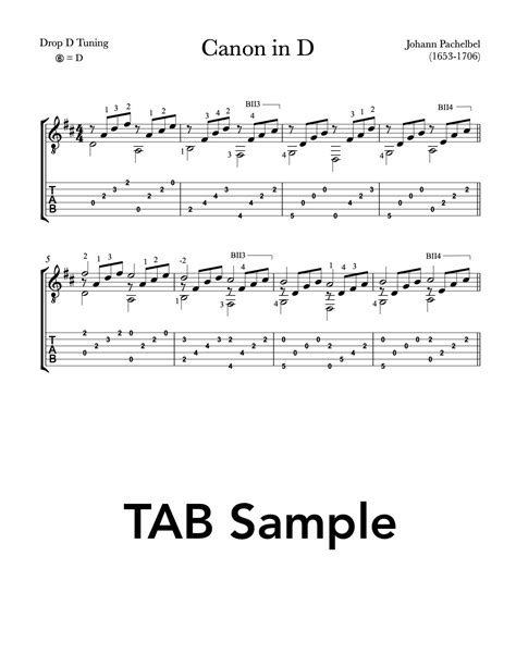 Pachelbel Canon In D Guitar Chords Canon In D By Johann Pachelbel