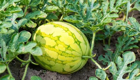 Premium Photo Watermelon On The Green Watermelon Plantations In The