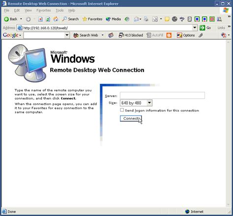 Install Remote Desktop Web Connection On Windows XP Technical Support For Windows Server