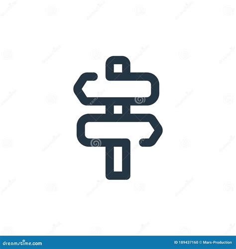 Sign Vector Icon Isolated On White Background Outline Thin Line Sign Icon For Website Design