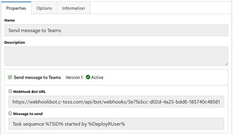 Send Message To Teams Deployr Product Documentation
