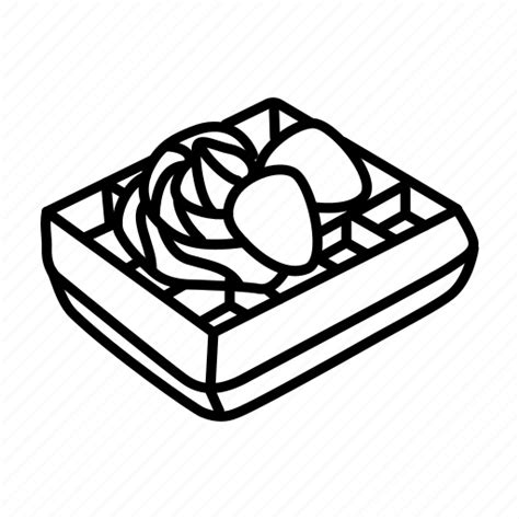 Dessert Bakery Cafe Waffle Bread Icon Download On Iconfinder