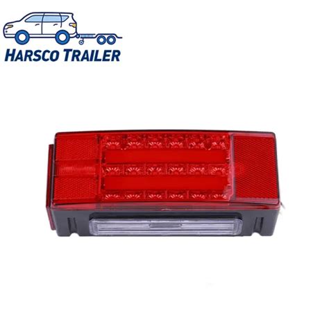 Rectangle Led Trailer Lights Halo Glow With Wiring Harness For Boat