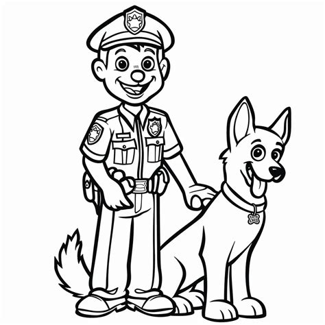 Dibujos Para Colorear De La Policía