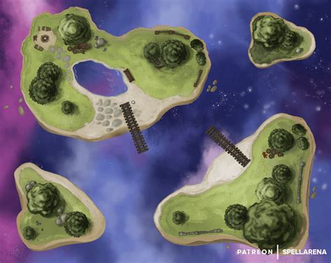 Islands In The Sky [oc][battlemap] R Dndmaps