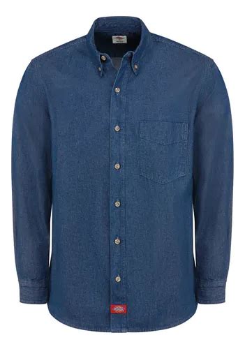 Camisa Dickies Wl30 Mezclilla Manga Larga Durable Resistente Envío Gratis