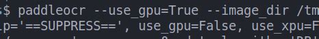 PaddlePaddle PaddleOCR Using PaddleOCR With GPU