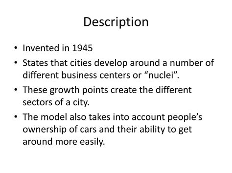Sector And Multiple Nuclei Model Presentation Pptx Business