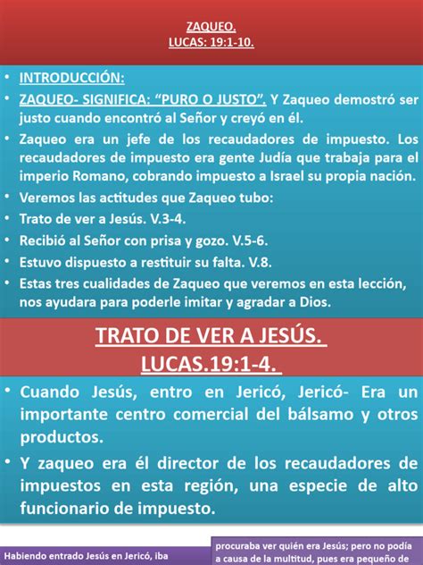 Zaqueo Pdf Teología Creencia Religiosa Y Doctrina