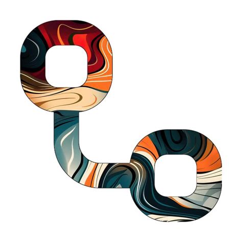 Image Icon Diagram Nested Abstract Waves Pattern Premium Ai Generated