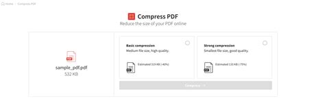 Compress Pdf To A Chosen Size Online Smallpdf