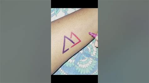 3d Traingle Trible Tattoo Design Coloured Tattoo Design Nikaart9588 Youtube