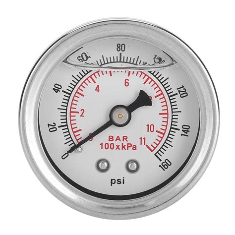 0 160 Psi Bar Car Fuel Pressure Regulator Gauge Li Grandado
