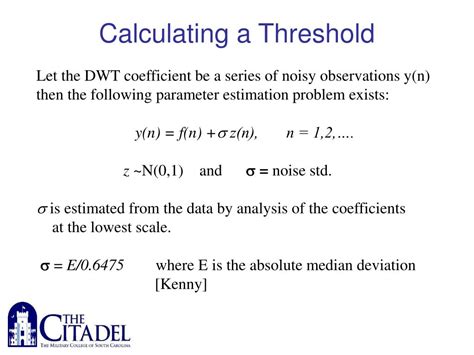 Ppt Feature Matching And Signal Recognition Using Wavelet Analysis Dr
