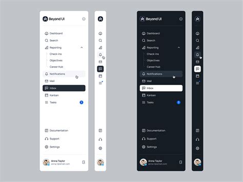 Side Menu Web Application By Beyond Ui On Dribbble