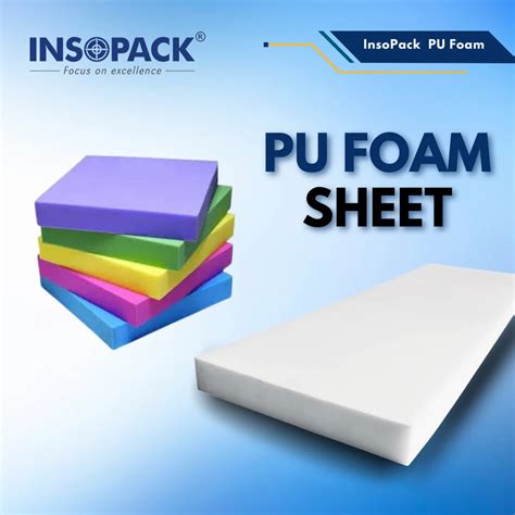 Multicolor 23 Kgm3 Flexible Polyurethane Foam Sheets Packaging