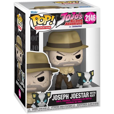 Jojos Bizarre Adventure Joseph Joestar And Iggy Funko Pop Vinyl Figure And Buddy