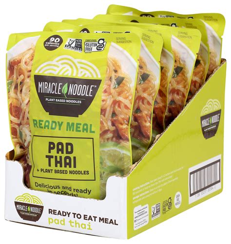 Miracle Noodle Ready To Eat Meal Pad Thai 99 Oz Pack Of 6