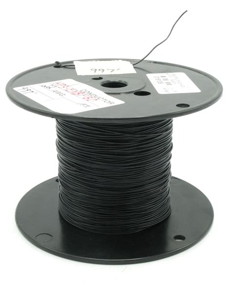 Hp3 Exbfb0 22awg Black Ptfe Silver Plated Copper Wire 997ft