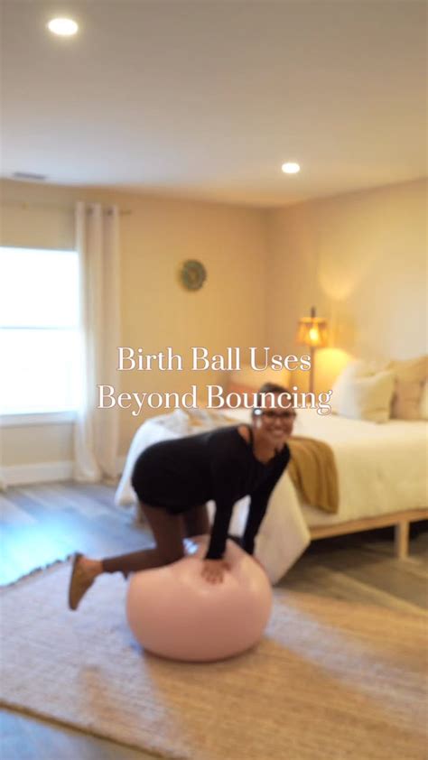 Pregnant Woman Sitting On Birth Ball Hip Circles