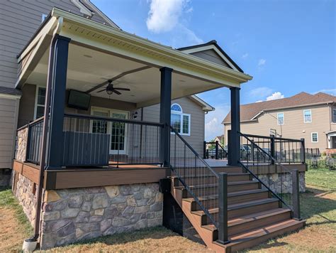 Trex Hatteras Deck And Covered Outdoor Kitchen In Warrington Jr Freed