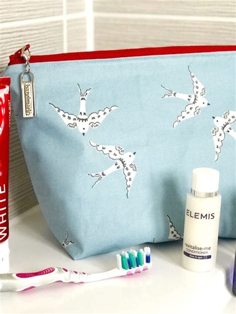 Laminated Toiletry Bag Tutorial Story The Polka Dot Chair