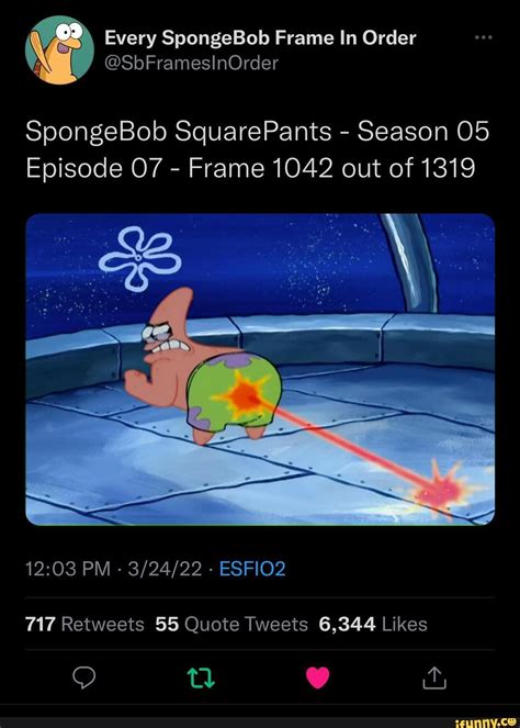 Every Spongebob Frame In Order We Sbframesinorder Spongebob Squarepants Season 05 Episode