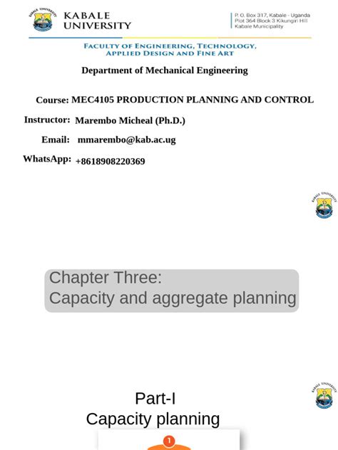 Chapter Three Capacity And Aggregate Planning Pdf