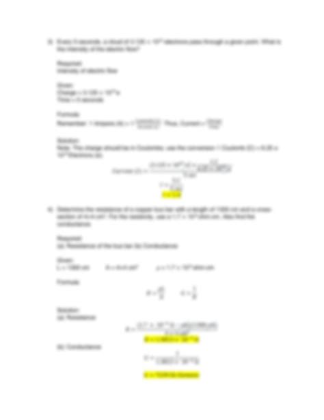 Solution Electricity Basic Principles Studypool