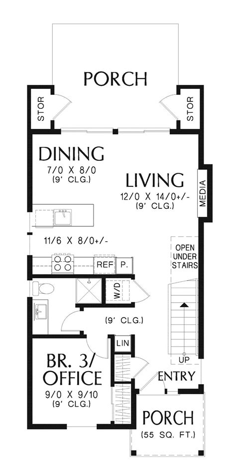 Narrow Home Plans Extremely Narrow House Plan For The Special Lot