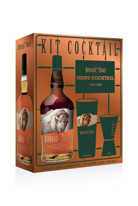 Kit Cocktail Buffalo Trace Straight Bourbon Pour NoËl Barmag