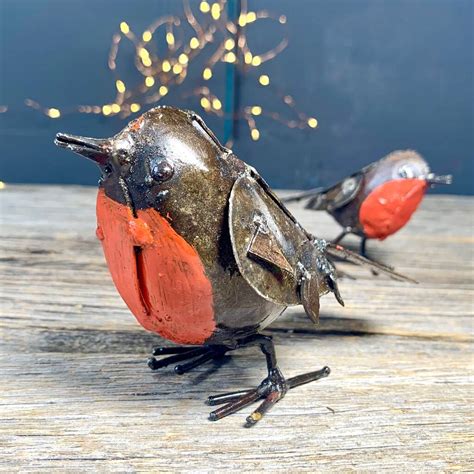 Little Metal Robin Garden Decoration Art012 By London Garden Trading