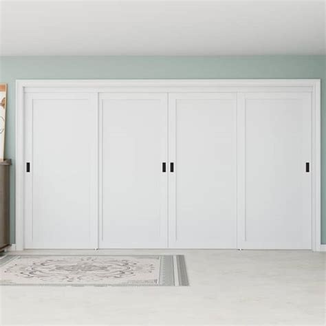 Ark Design 144 In X 96 In Paneled 1 Lite White Finished Mdf Muti