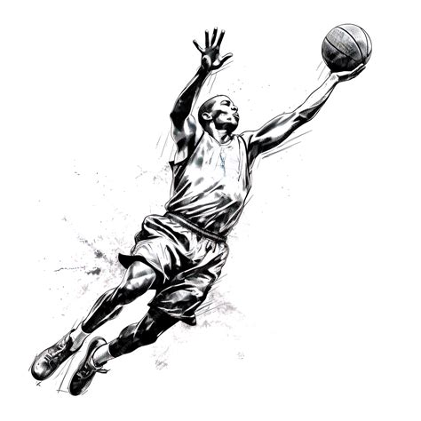 Premium Ai Image Abstract Basketball Player With Ball From Splash Of