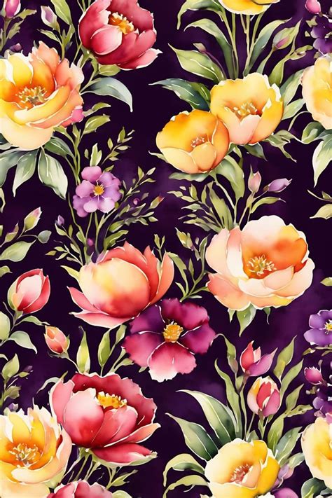 Wallpaper Art A Stunning Flower Pattern In 2024 Art Wallpaper