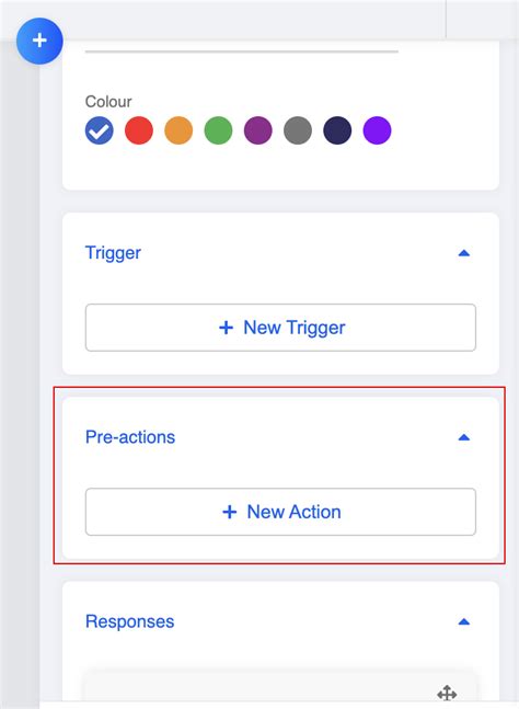 create the action for sending email woztell platform documentation
