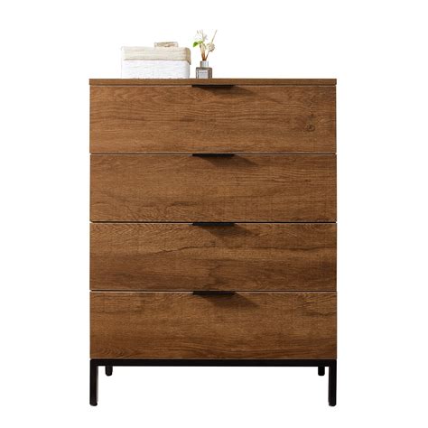 Simple Design 4 Drawer Bedside Table Modern Bedside Table Wooden