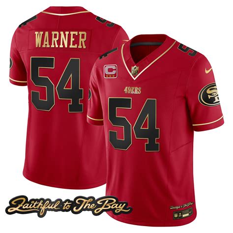Mens Fred Warner San Francisco 49ers Faithful To The Bay Patch Vapor Limited Scarlet Limited
