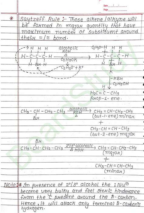 Class 12 Chemistry Haloalkanes And Haloarenes Notes Handwritten Notes