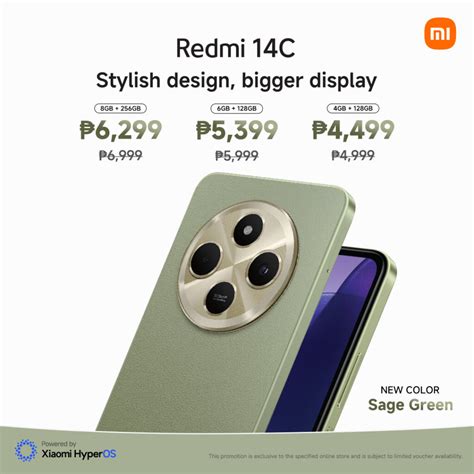 Redmi Note 14cs Newest Colorway Sage Green