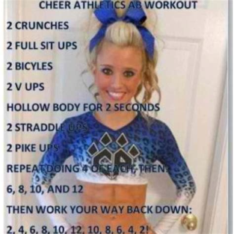 Cheer Athletics Ab Workout Cheer Athletics Abs Cheer Workouts Cheer Abs