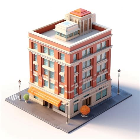 Premium Ai Image A Model Of A Building
